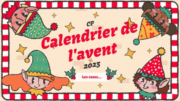 calendrier de l'avent 2023 CP