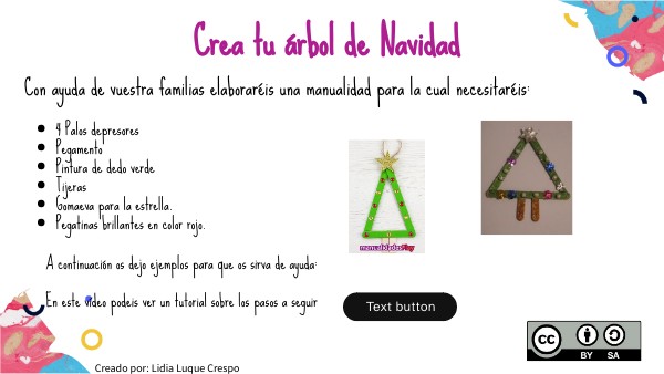 Manualidad árbol de Navidad