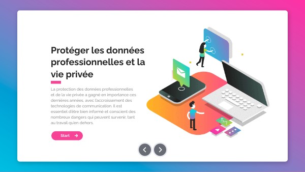 Protection de la vie privée et professionnelle | Genially