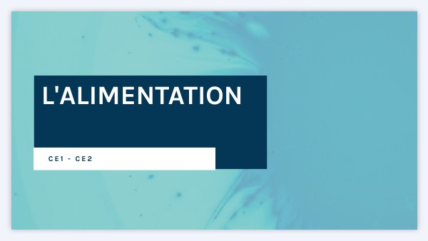 L'alimentation en cycle 2 | Genially