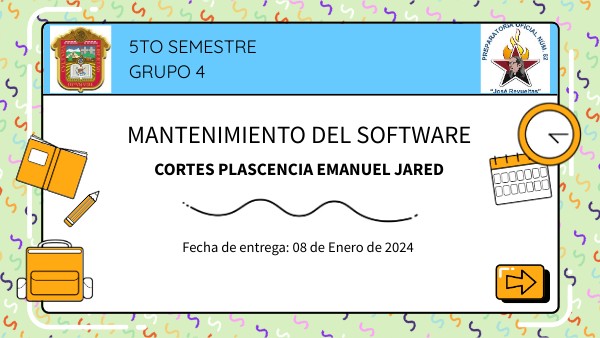 Presentación MANTENIMIENTO DEL SOFTWARE