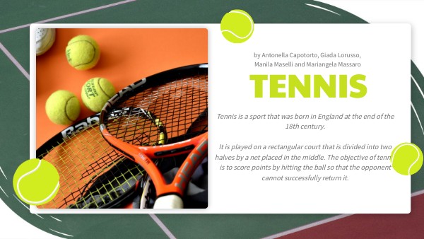 TENNIS PRESENTATION | Genially