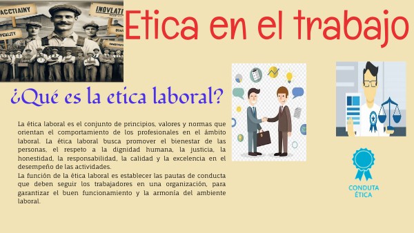 ETICA LABORAL | Genially
