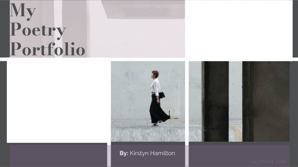 Poetry Portfolio - Kirstyn Hamilton