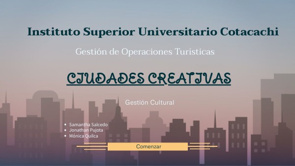 CIUDADES CREATIVAS | Genially