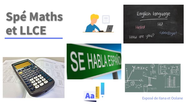 Spé Maths et LLCE