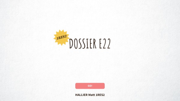 Dossier E22 terminal | Genially