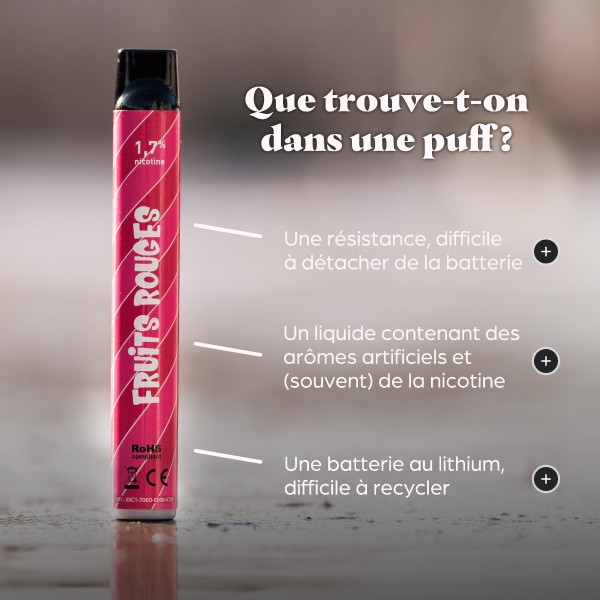 Que contient la puff