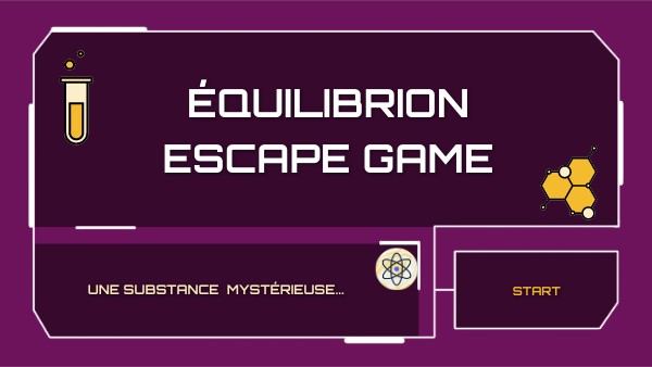 EQUILIBRION ESCAPE GAME