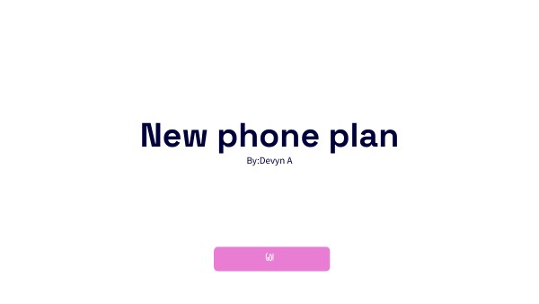 new phone plan