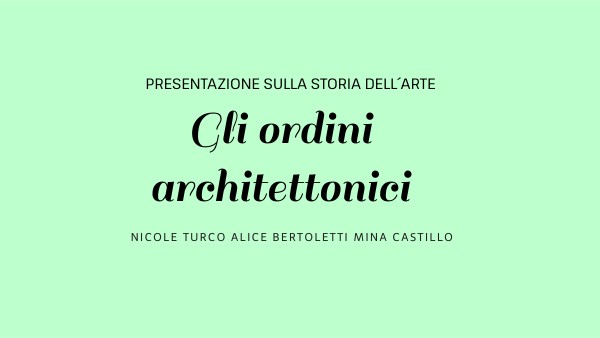 Presentazione geniale