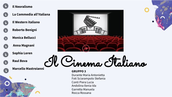 Il cinema italiano | Genially
