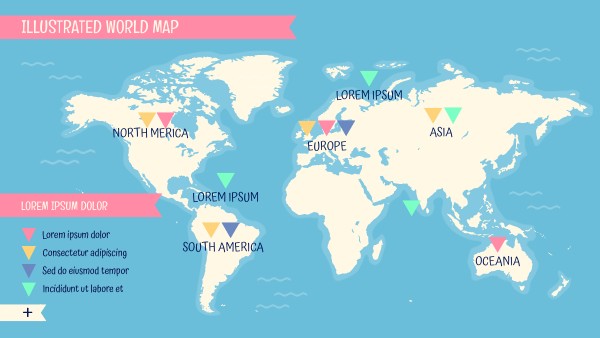 ILLUSTRATED WORLD MAP | Genially