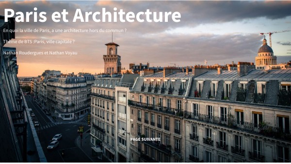 Paris et Architecture
