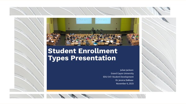 Student Enrollment Types Presentation
