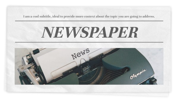 Newspaper Presentation | Genially