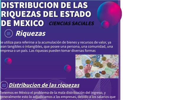 Distribucion de las riquezas en mexico
