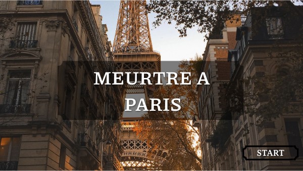 PARIS ESCAPE GAME | Genially