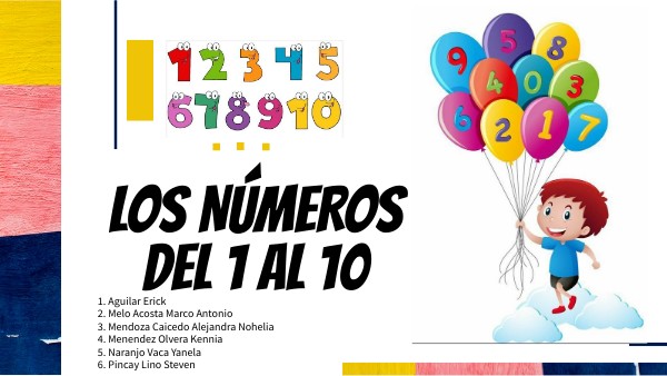 LOS NÚMEROS DEL 1 AL 10