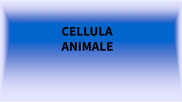 cellula animale | Genially