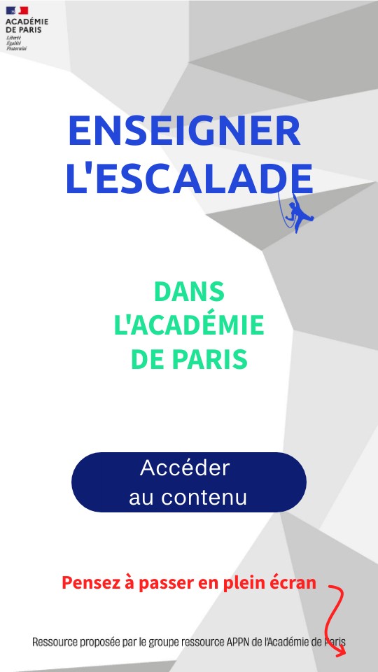 Enseigner l'escalade - Version mobile | Genially
