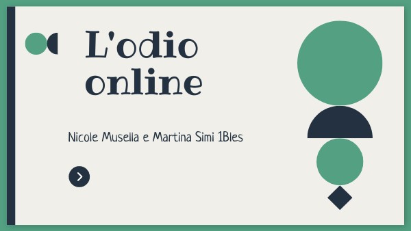 L'odio online | Genially