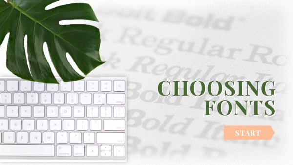 Choosing Fonts | Genially