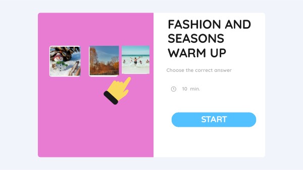 WARM -UP GAME SEASONS | Genially