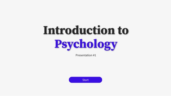 Introduction to Psychology | Genially
