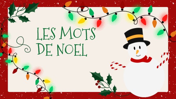 diapo des mots de noel