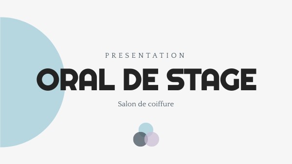 présentation oral de stage | Genially