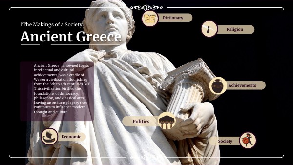 Ancient Greece Station Infographic | Genially