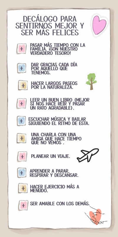 DECÁLOGO PARA SENTIRNOS MEJOR Y SER FELIZ_ANDREA VIVAS