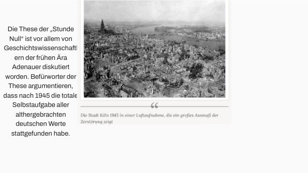 Die Stunde Null | Genially