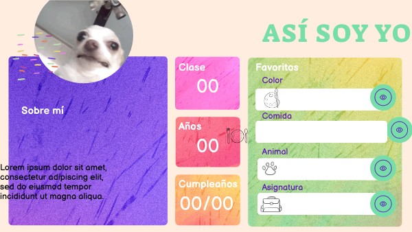 Así soy yo-CONOZCÁMONOS | Genially
