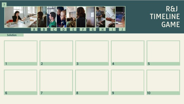 Corporate timeline game | Genially