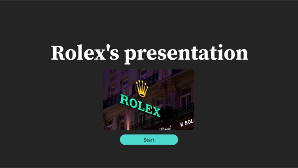 Rolex presentation