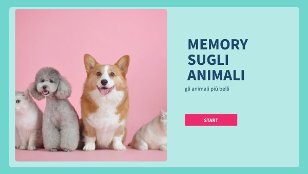 Gioco memory animali | Genially