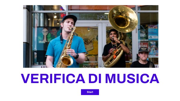 VERIFICA DI MUSICA