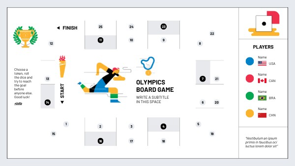 OLYMPICS BOARD GAME