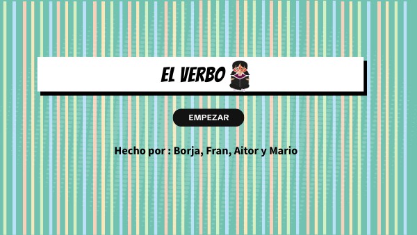 EL VERBO INTERACTIVO | Genially
