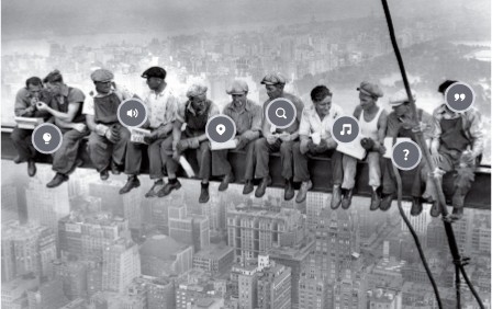 lunch atop a skyscraper | Genially