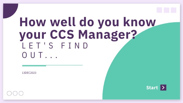 How well do you know your CCS Managers?