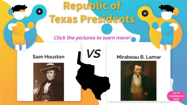 Republic of Texas President Comparison