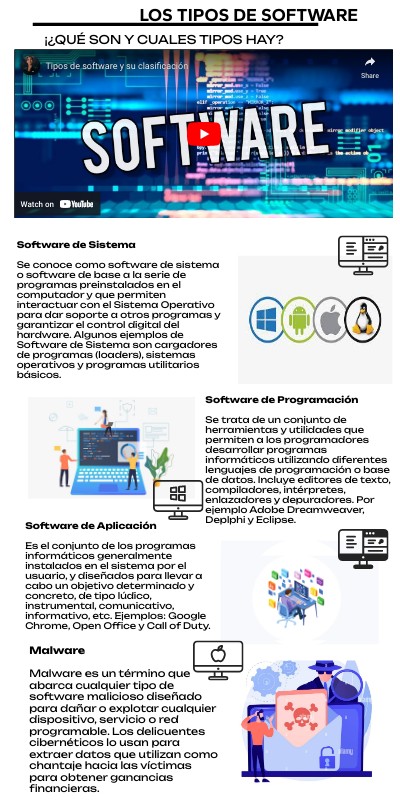 Infografía Tipos de Software | Genially