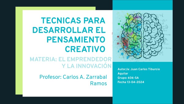 Pensamiento Creativo