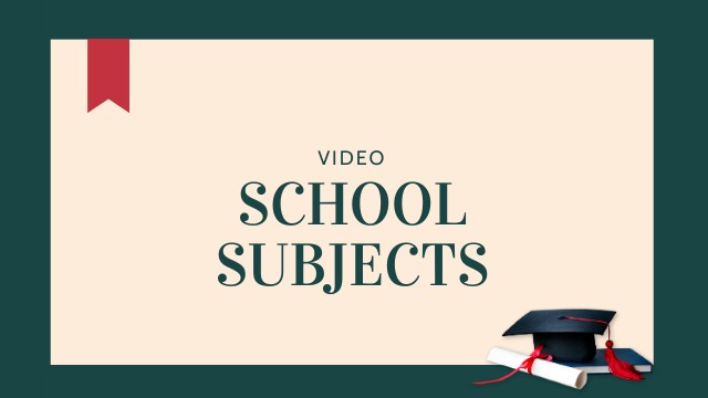 SCHOOL SUBJECT | Genially