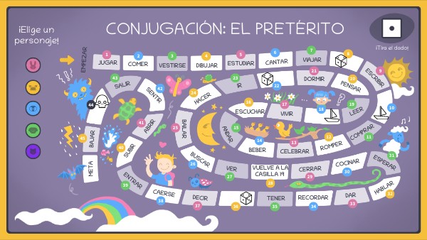 JUEGO CONJUGACIÓN PRETÉRITO