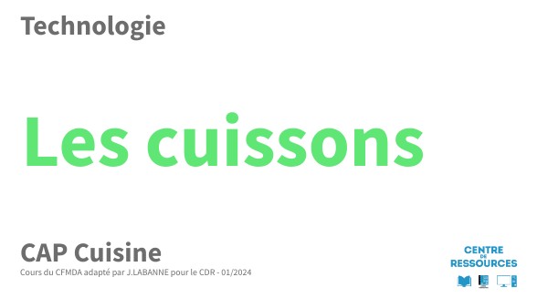 Les cuissons | Genially