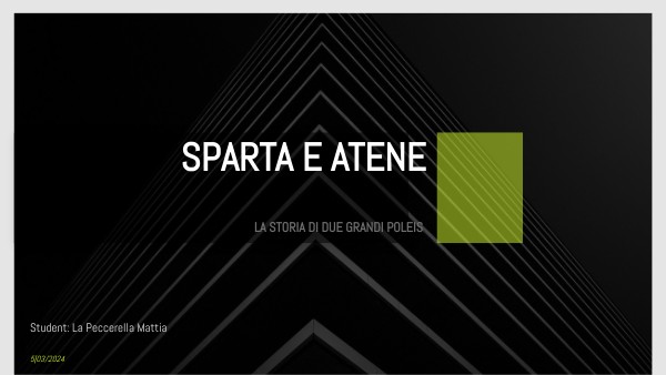 ATENE E SPARTA